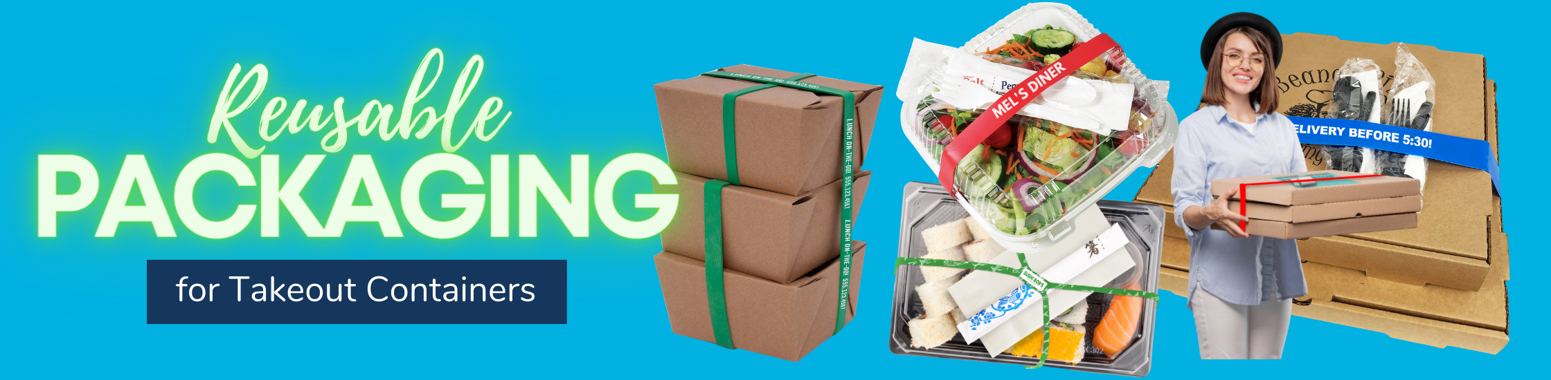 Reusable Packaging for Takeout Containers | Ad Bands Blog